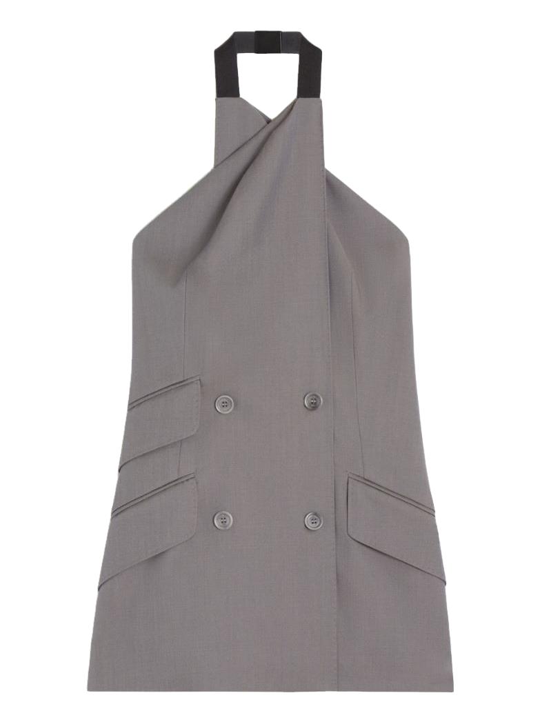 MAX MARA Gabardine Wool Sleeveless Jacket